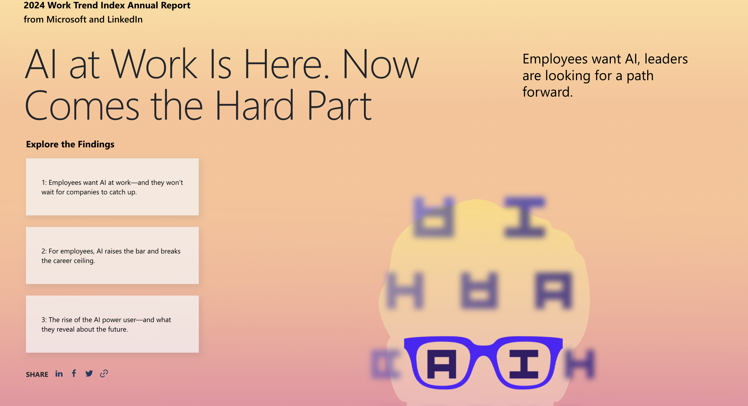 The 2024 Work Trend Index Annual Report by Microsoft and LinkedIn is ...